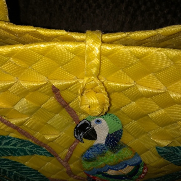 Kultura | Bags | Yellow Handmade Hand Painted Bayong Bag | Poshmark